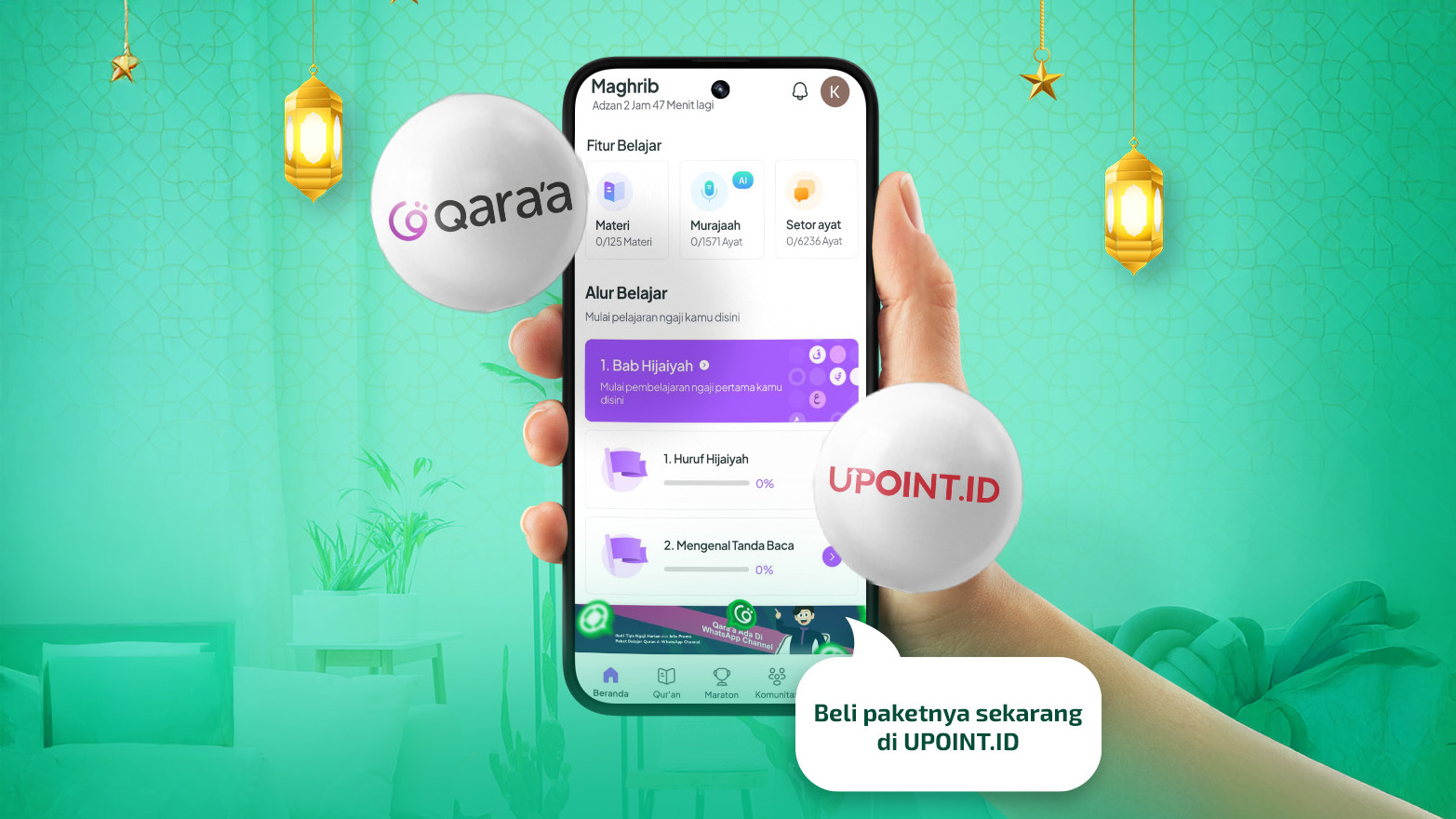 Qara’a Kini Sudah Tersedia di UPOINT.ID | Nuon